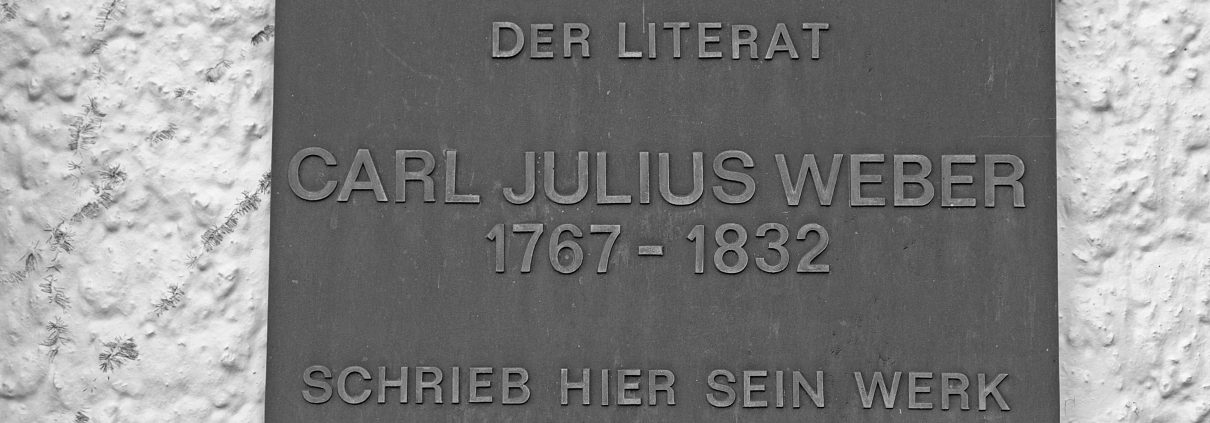 Literaturhistorie Bad König: Schriftsteller Carl Julius Weber (1767 ...
