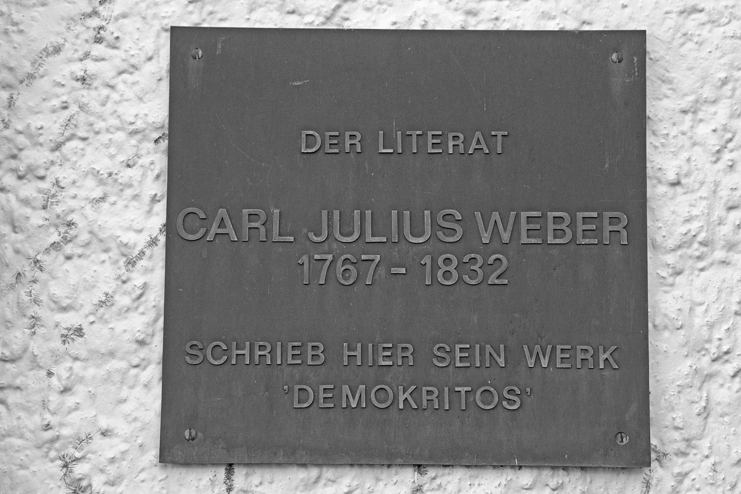 Literaturhistorie Bad König: Schriftsteller Carl Julius Weber (1767 ...
